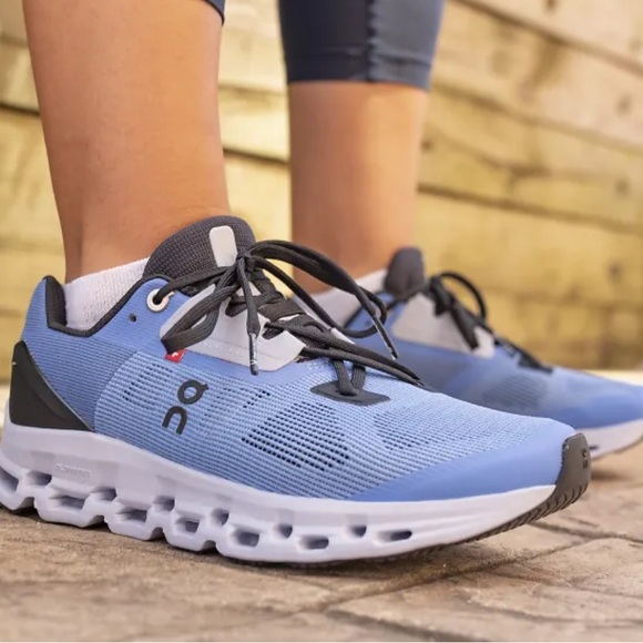 On Running | Shoes | On Cloud Stratus Blue Tennis Shoes | Poshmark